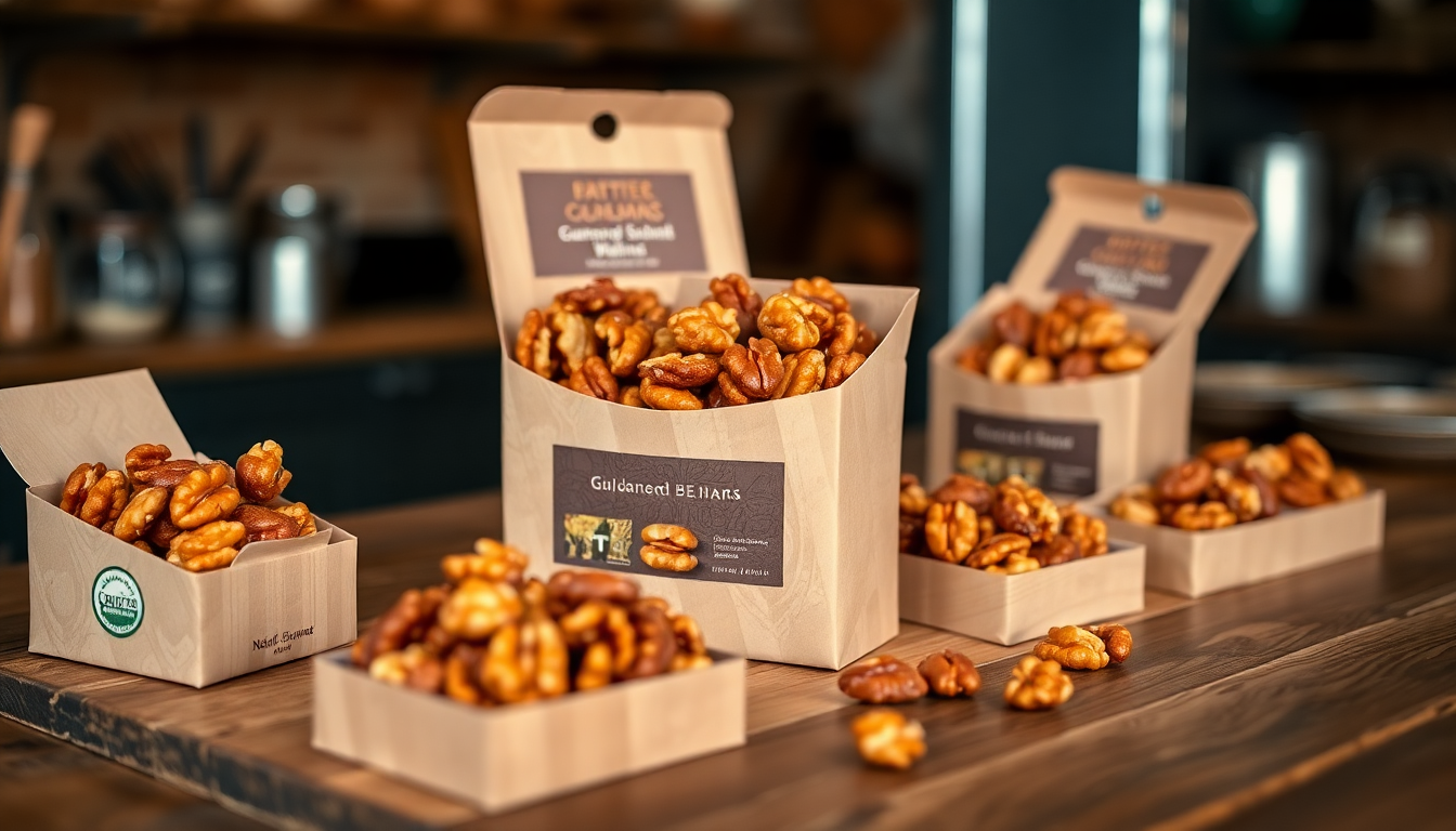 Gift Ideas: Caramelized Walnuts in Snack Boxes | OUESTTECH